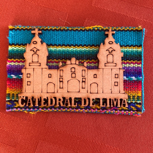 Other | Authentic Wood And Fabric Peru Magnet Catedral De Lima | Poshmark